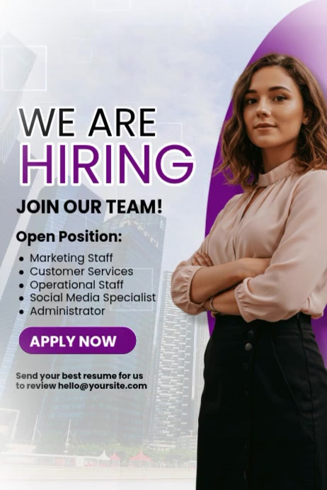 Join Our Team | Corporate Hiring Announcement Template | PosterMyWall