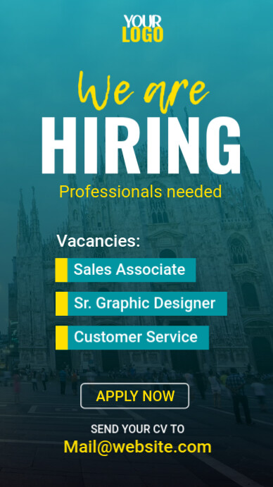 Join Our Team – We're Hiring! Template | PosterMyWall