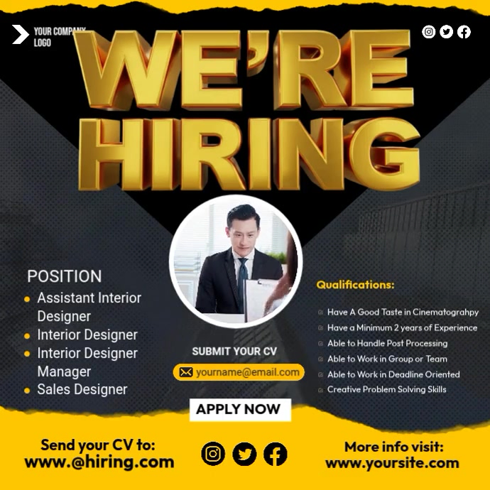 Join Our Team Template | PosterMyWall