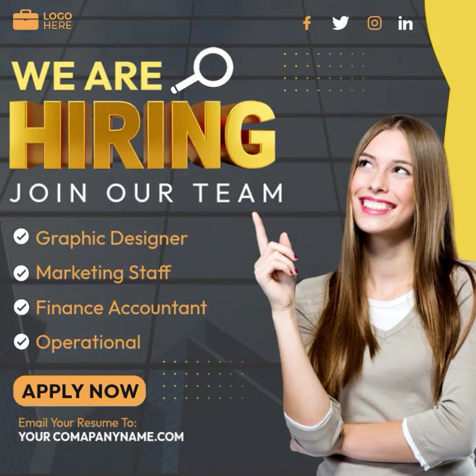 Join Our Team Template | PosterMyWall