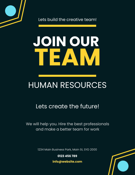 Copy of join our team flyer | PosterMyWall