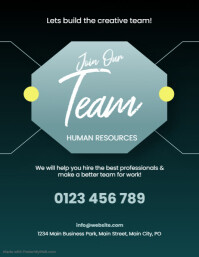 Join our team flyer Template | PosterMyWall