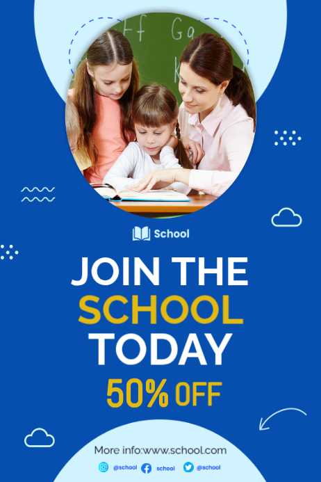 Join school poster template | PosterMyWall