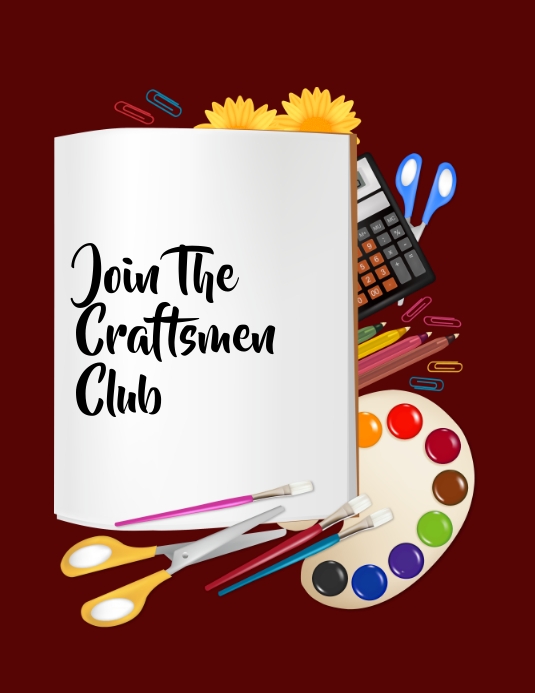 join the craftsmen club Template | PosterMyWall