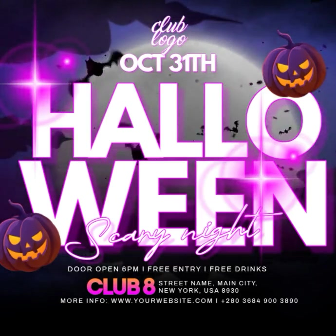 Plantilla de Join the Scary Halloween Party | PosterMyWall