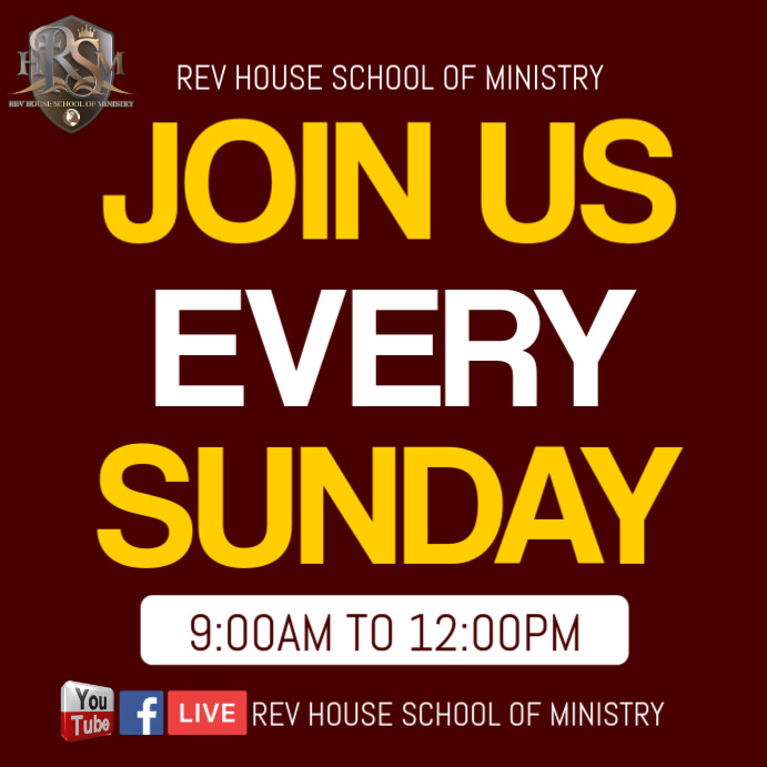 Copy of JOIN US EVERY SUNDAY | PosterMyWall