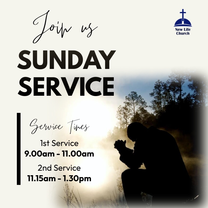 join us for church Template | PosterMyWall