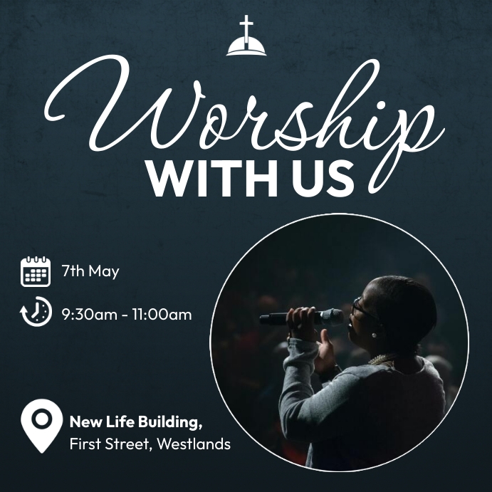 Copy of join us for church | PosterMyWall