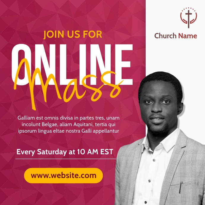 join us for online mass advertisement instagr Template | PosterMyWall