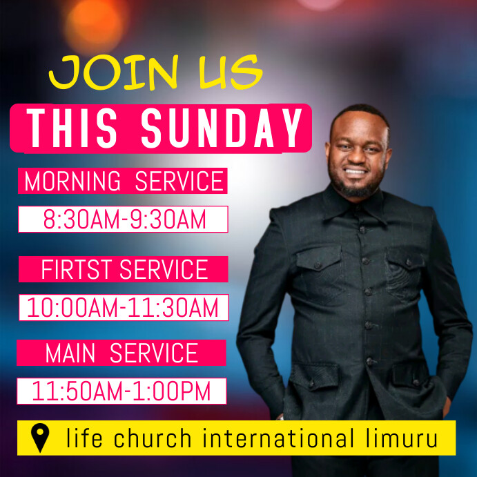 join us for service flyer Template | PosterMyWall