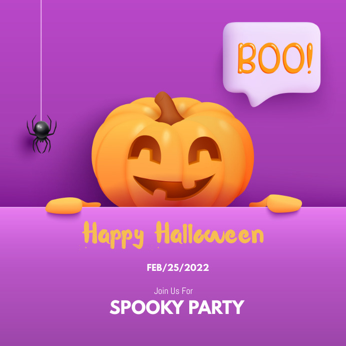Join Us For SPOOKY PARTY Template | PosterMyWall