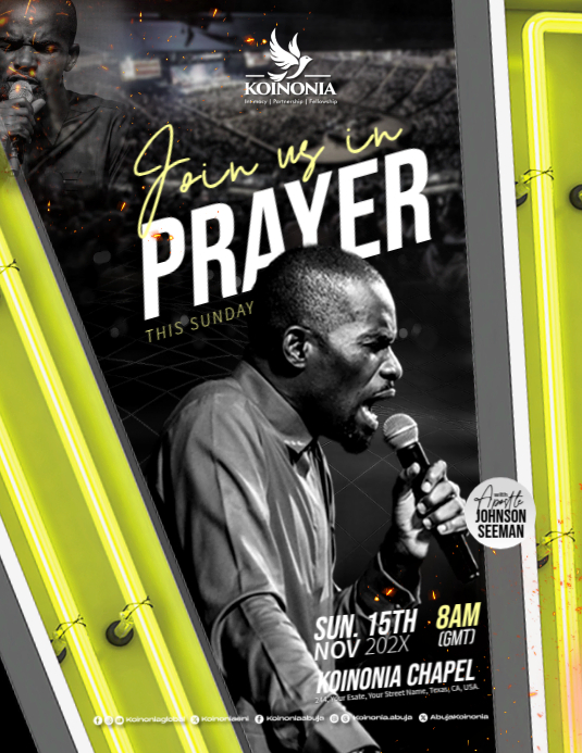 Copy of Join us in Prayer | PosterMyWall