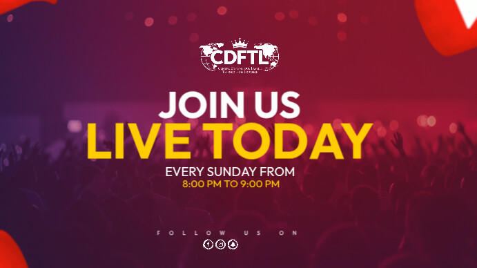 Join Us Live Today Template | PosterMyWall