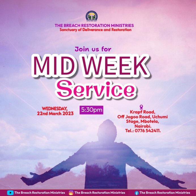 Join us Mid Week Template | PosterMyWall