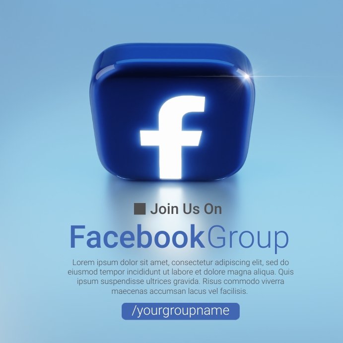 Join Us On Facebook Social Media Template | PosterMyWall