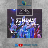 Join Us Sunday Service Template | PosterMyWall