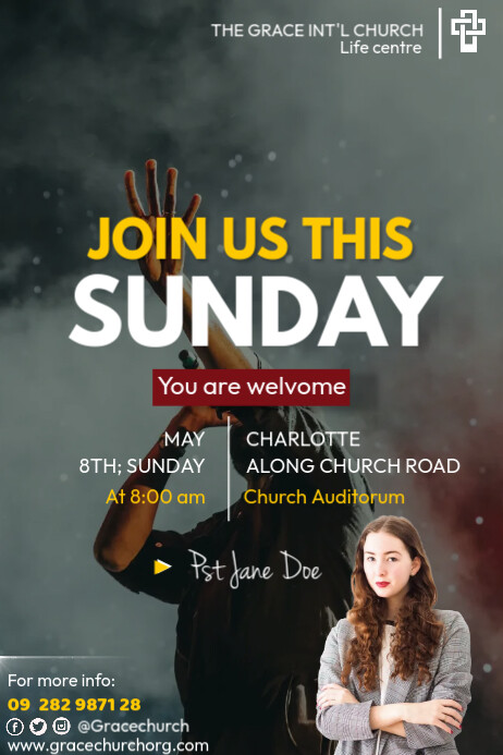 Copy of join us this sunday | PosterMyWall