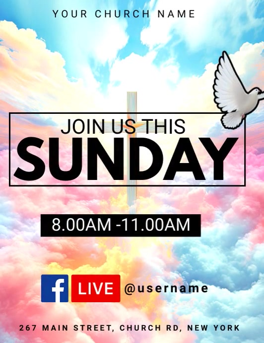 Copy of join us this sunday | PosterMyWall