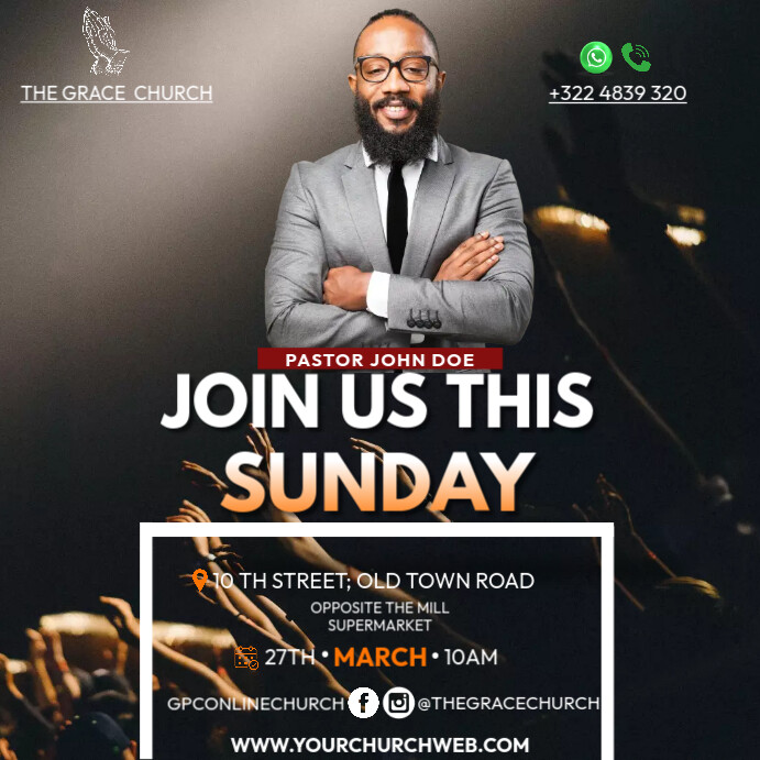 Copy of join us this sunday | PosterMyWall