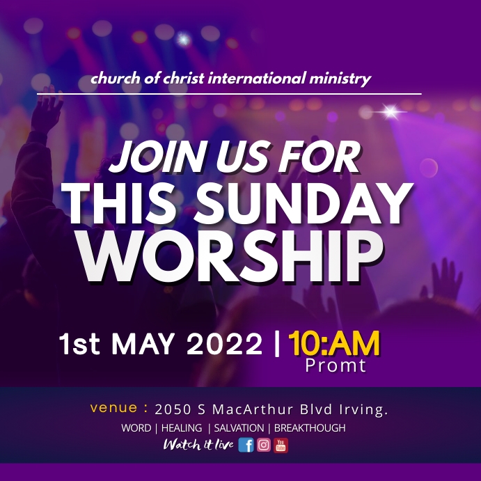 join us this sunday flyer template (8) | PosterMyWall