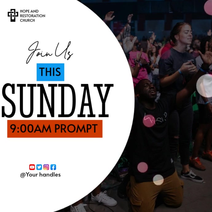 Copy of Join us this sunday template | PosterMyWall