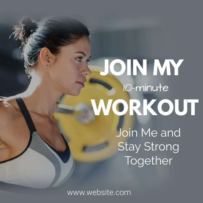 Join Workout With me Instagram Template | PosterMyWall
