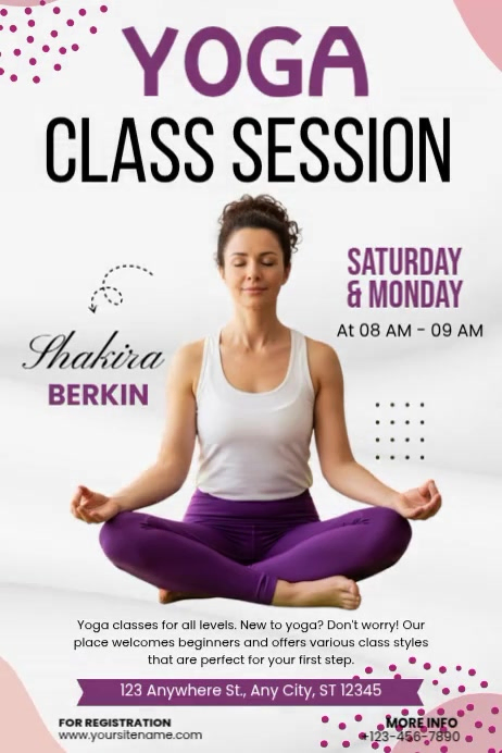 Join Yoga Class Session Flyer Template | PosterMyWall