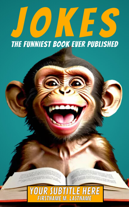 joke comedy laughter book design cover (3) Template | PosterMyWall