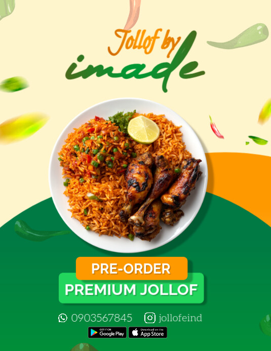 Copy of Jollof rice Flyer | PosterMyWall