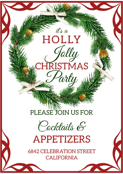 Plantilla de Jolly Christmas Party | PosterMyWall