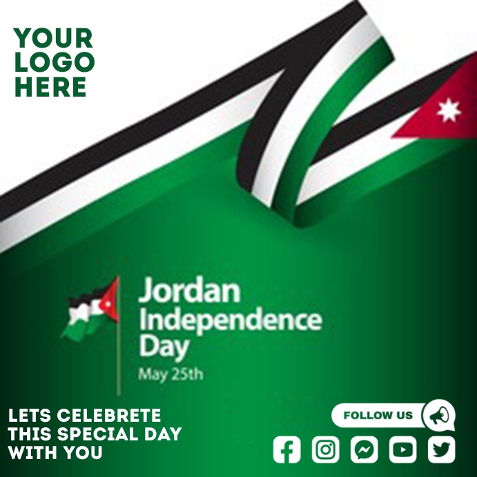 Copy of Jordan Independence Day | PosterMyWall