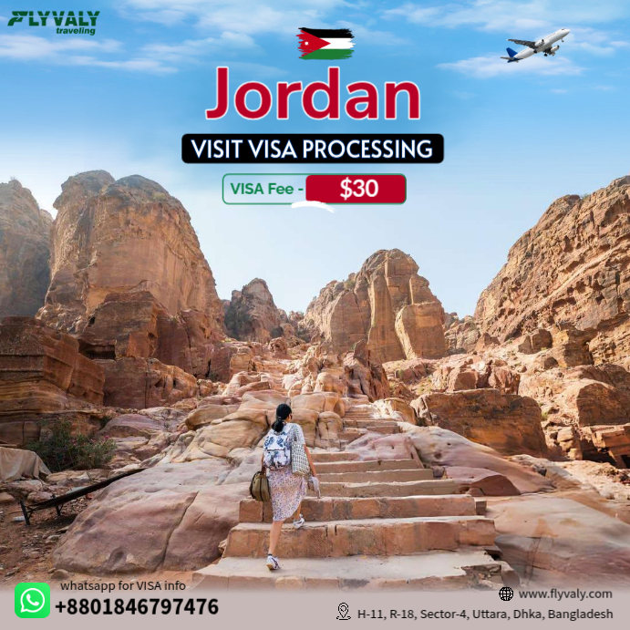 Jordan visa processing ads design template | PosterMyWall