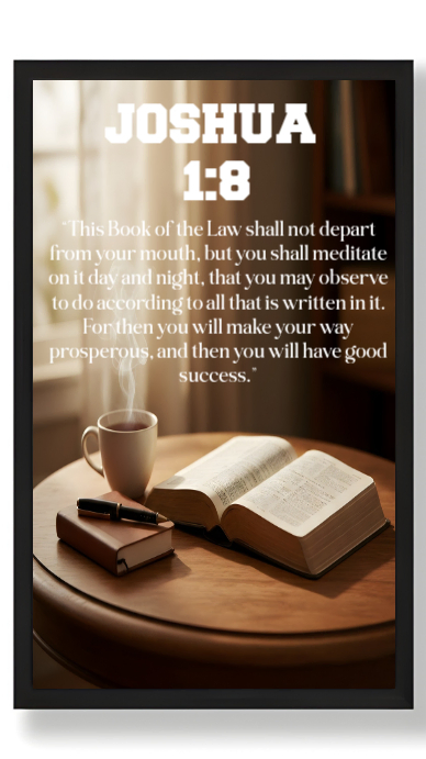 Joshua 1:8 Template | PosterMyWall