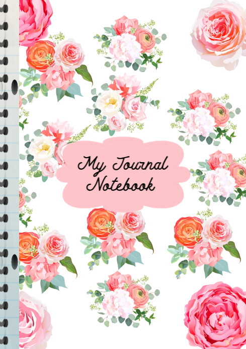 Plantilla de Journal My Journal Notebook Cover Page | PosterMyWall
