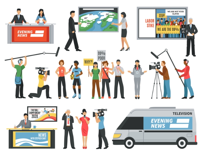 Copy of Journalists news icons set | PosterMyWall