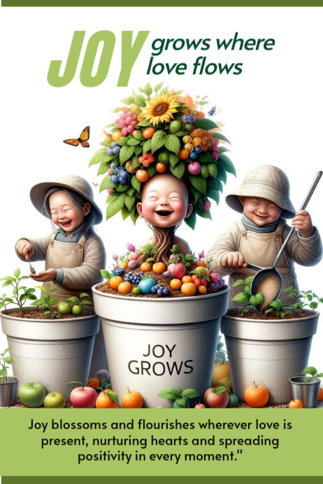Joy grows Template | PosterMyWall
