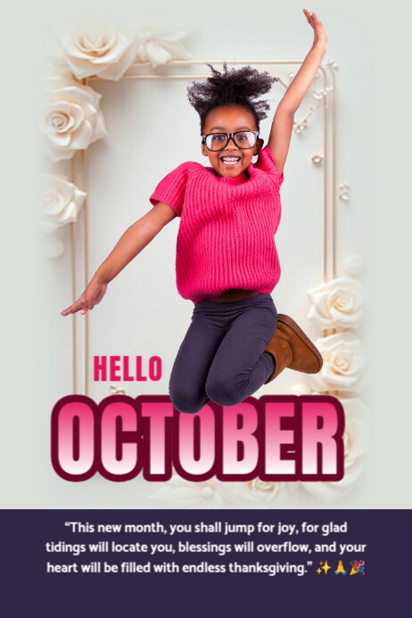 Joy month October Template | PosterMyWall