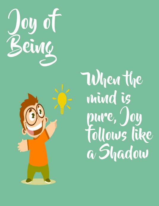 joy of being, mind joy relationship Template | PosterMyWall