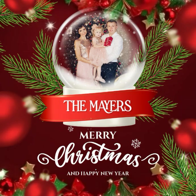 joy to the world christmas card template | PosterMyWall