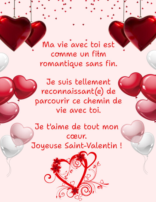 Joyeuse Saint-Valentin Template | PosterMyWall