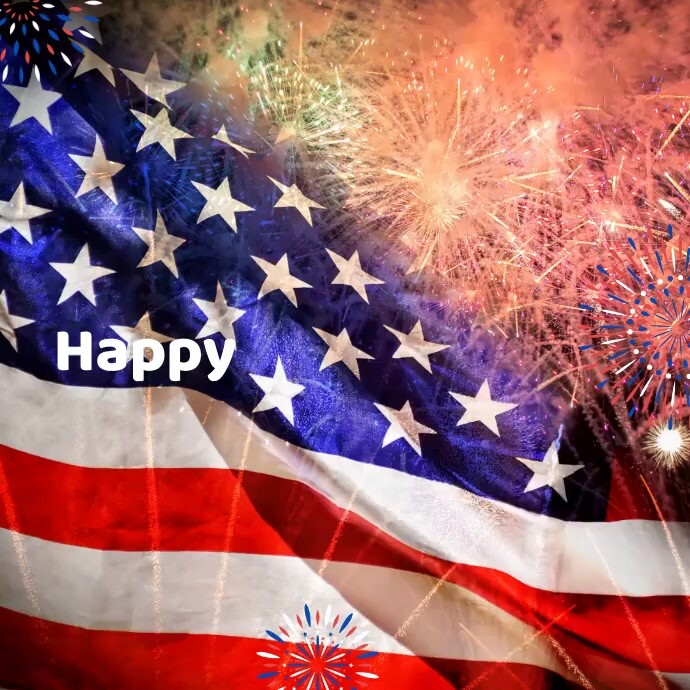 Joyful 4 July Square (1:1) Template | PosterMyWall