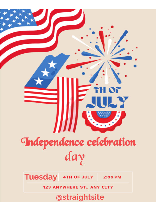 4th July independence day Template | PosterMyWall