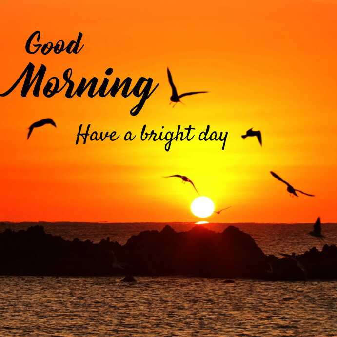 Joyful and Typography good morning Instagram Template | PosterMyWall