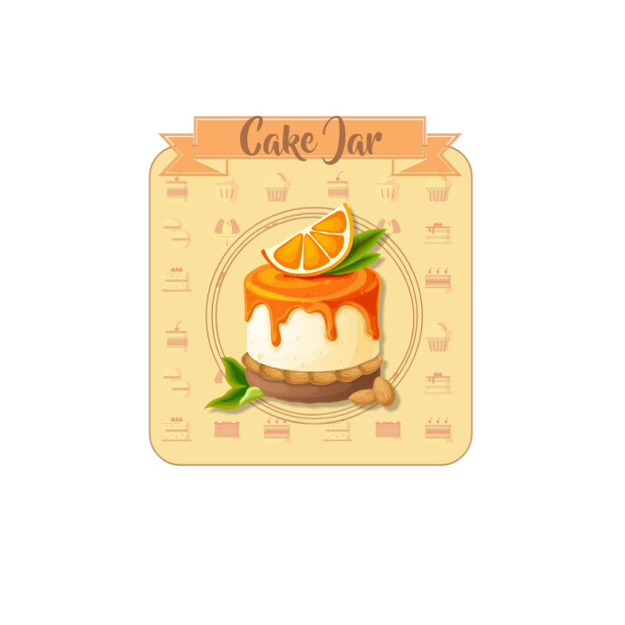 Joyful and Vintage Cake Logo Template | PosterMyWall