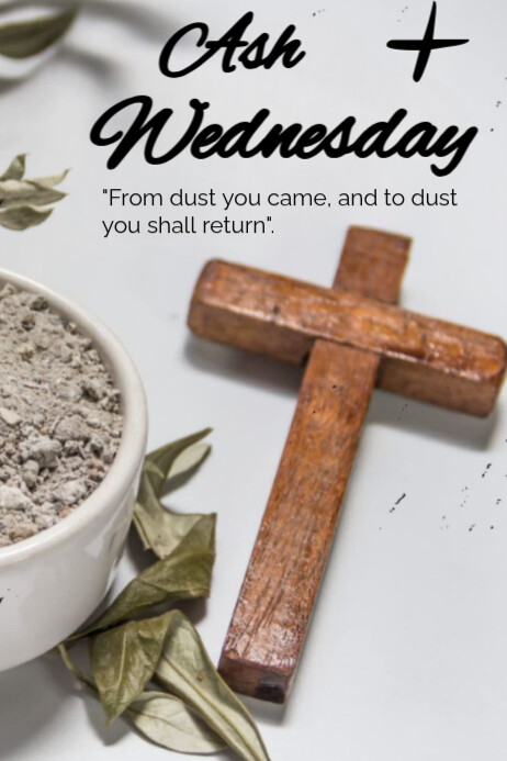 Copy of Joyful Ash Wednesday Poster | PosterMyWall