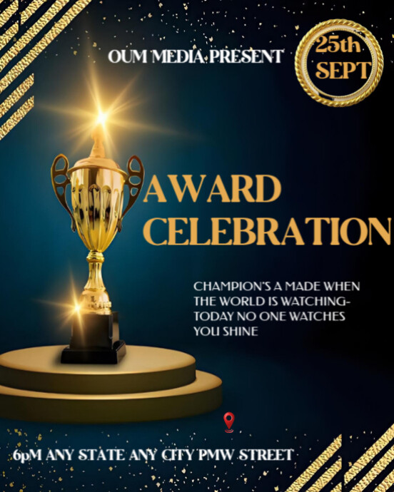 Copy of Joyful award celebration | PosterMyWall