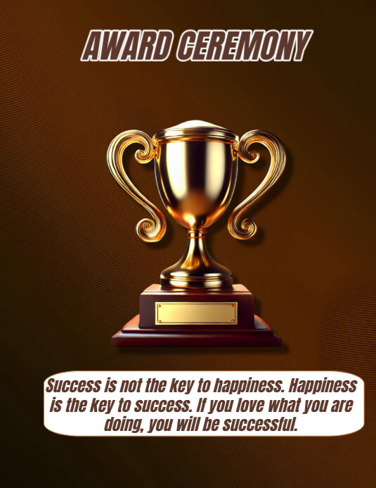 Joyful Award Ceremony Flyer (us Letter) Template | PosterMyWall