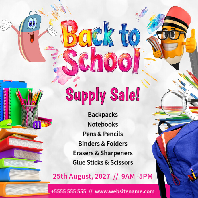 Joyful Back To School Instagram Post Template | PosterMyWall