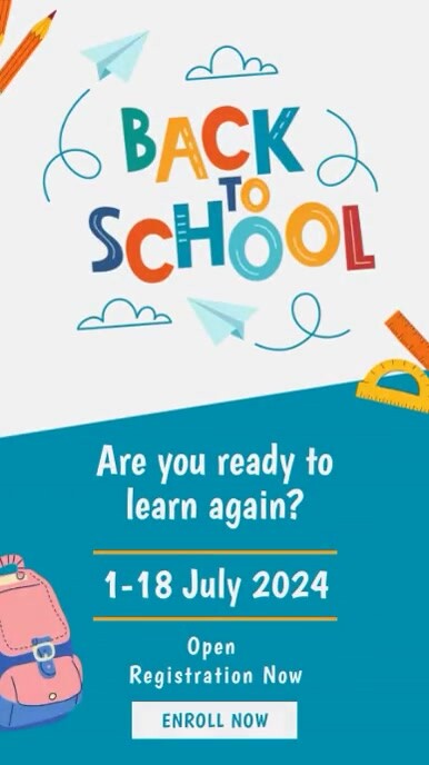 Joyful Back To School Instagram Story Template | PosterMyWall