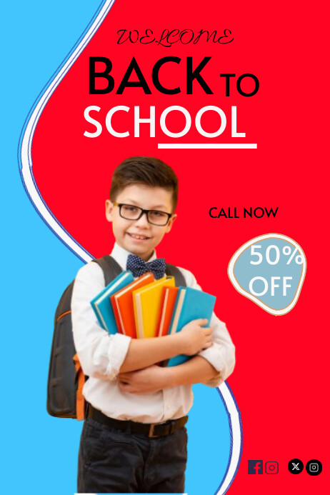 Joyful Back To School Poster Template | PosterMyWall